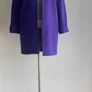 80s 90s Top-quality Perri Cutten Longline Blazer Jacket Coat in Elegant ...