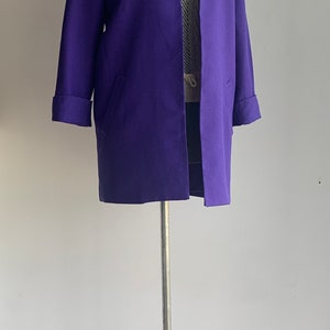 80s 90s Top-quality Perri Cutten Longline Blazer Jacket Coat in Elegant ...