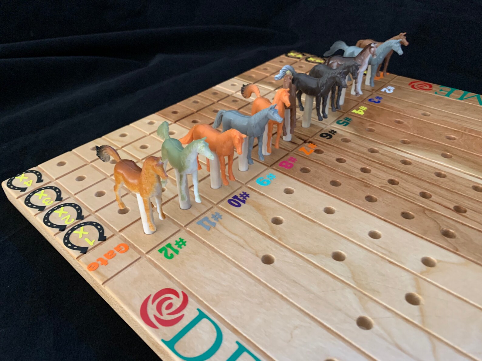 Horse Race Board Game Dice Game Etsy Ireland