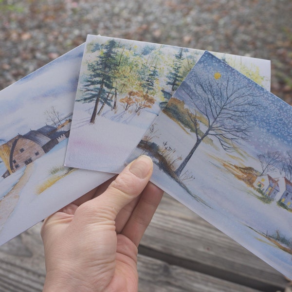 Watercolor Note Card - Etsy