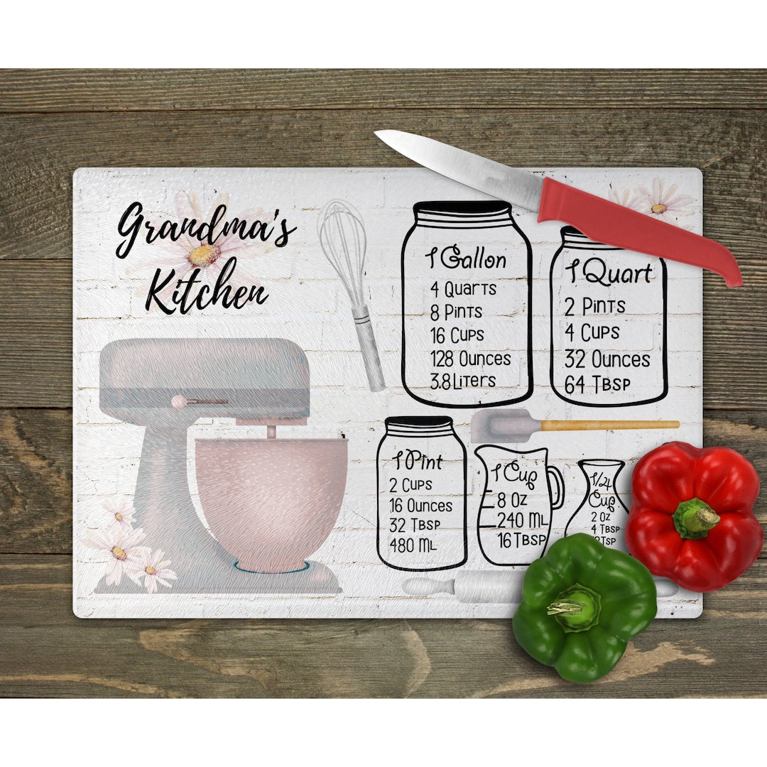 Personalized Tempered Glass Cutting Board for Kitchen Countertops ...