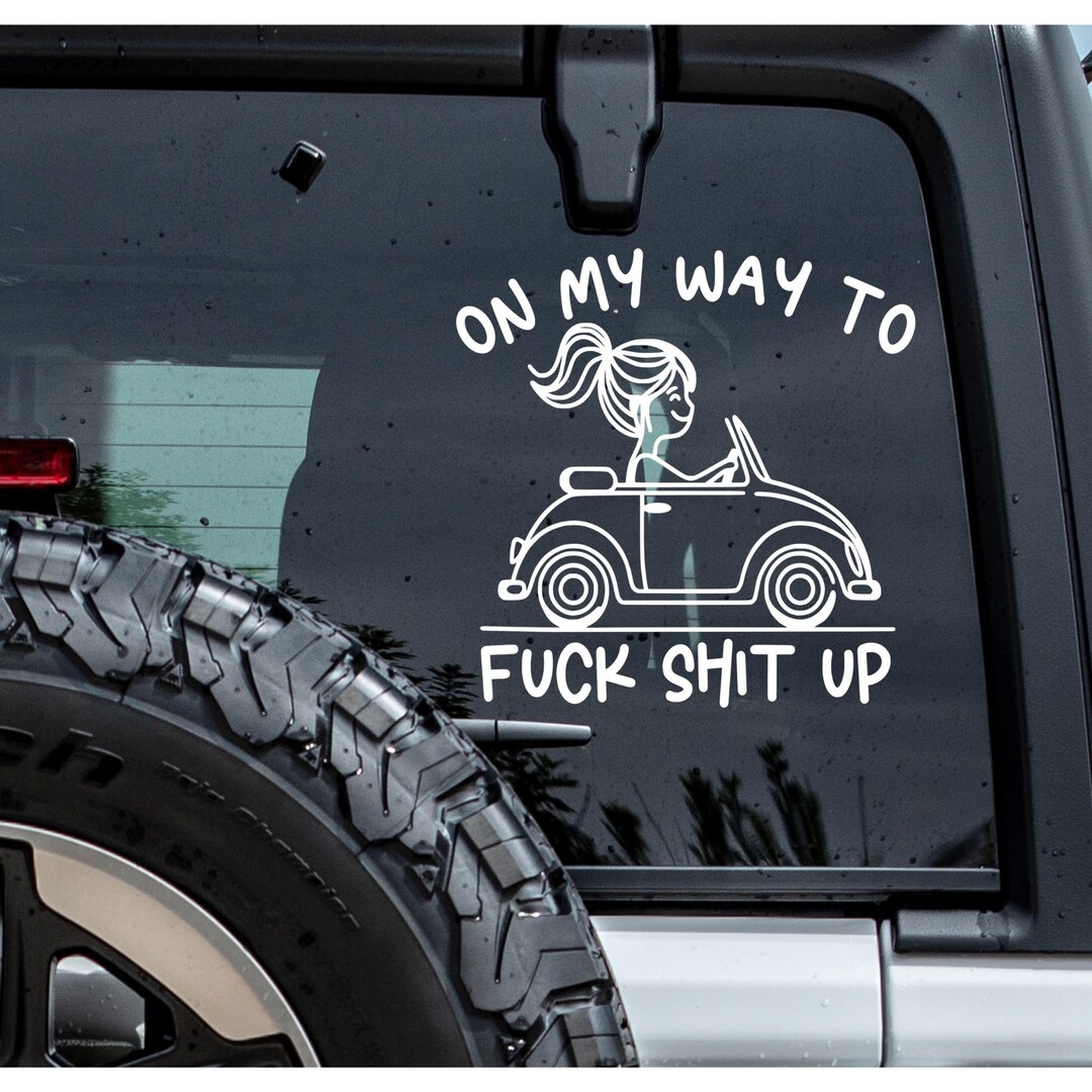 Vinyl Sticker Decals for a Girls Car, Fun Decals, Sassy Vinyl Decal ...
