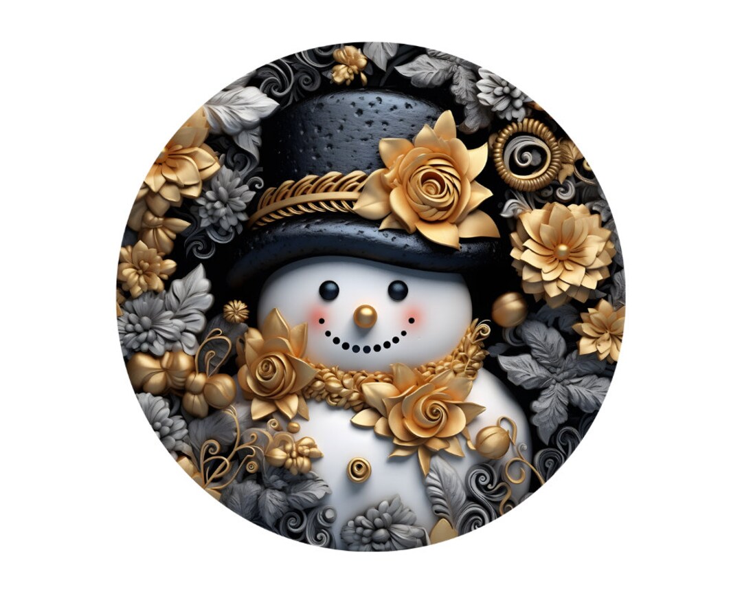 Snowman Christmas Wreath Signs, Signs for a Christmas Wreath, Christmas ...