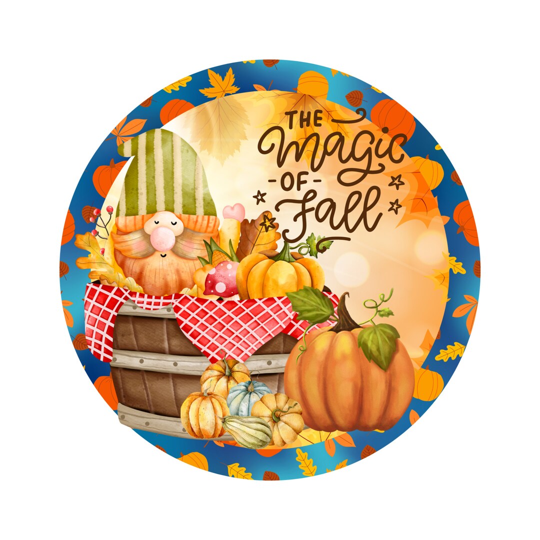 Fall and Halloween Metal Wreath Signs, Signs for Wreaths, Wreathmaker ...