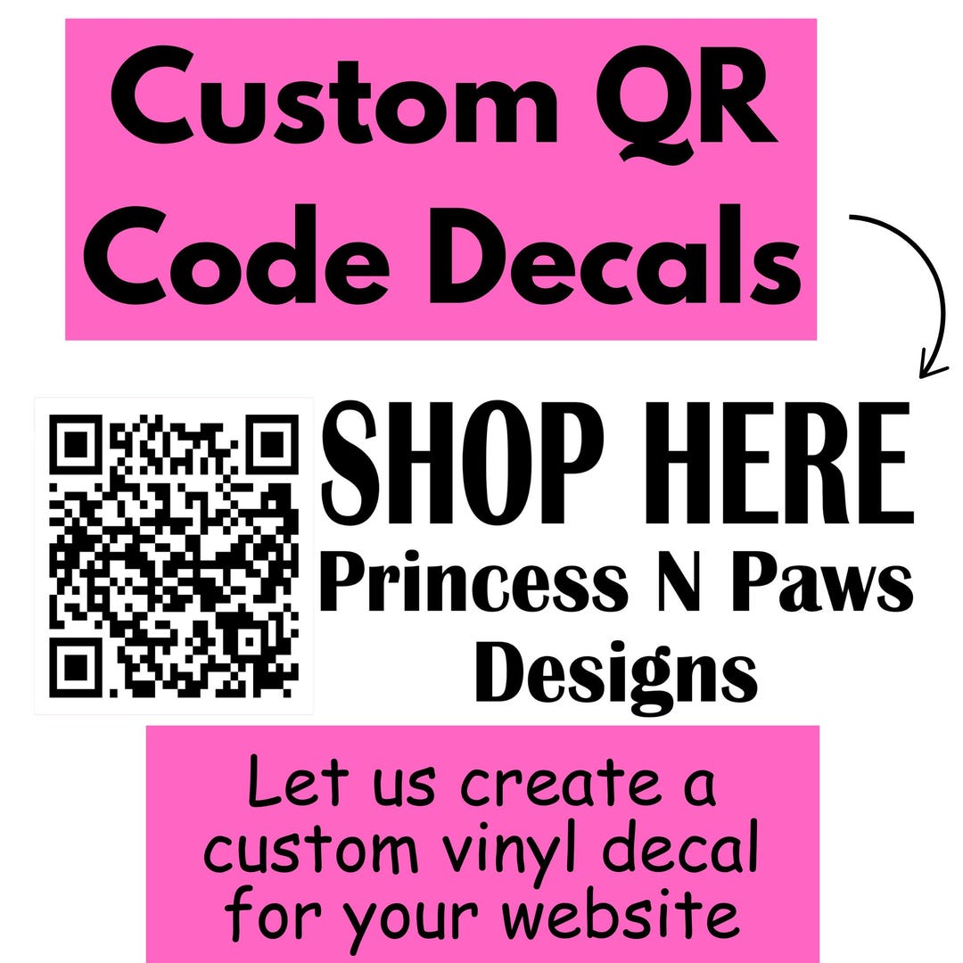 Custom Vinyl Decals for Businesses, QR Code Decals for Your Business ...