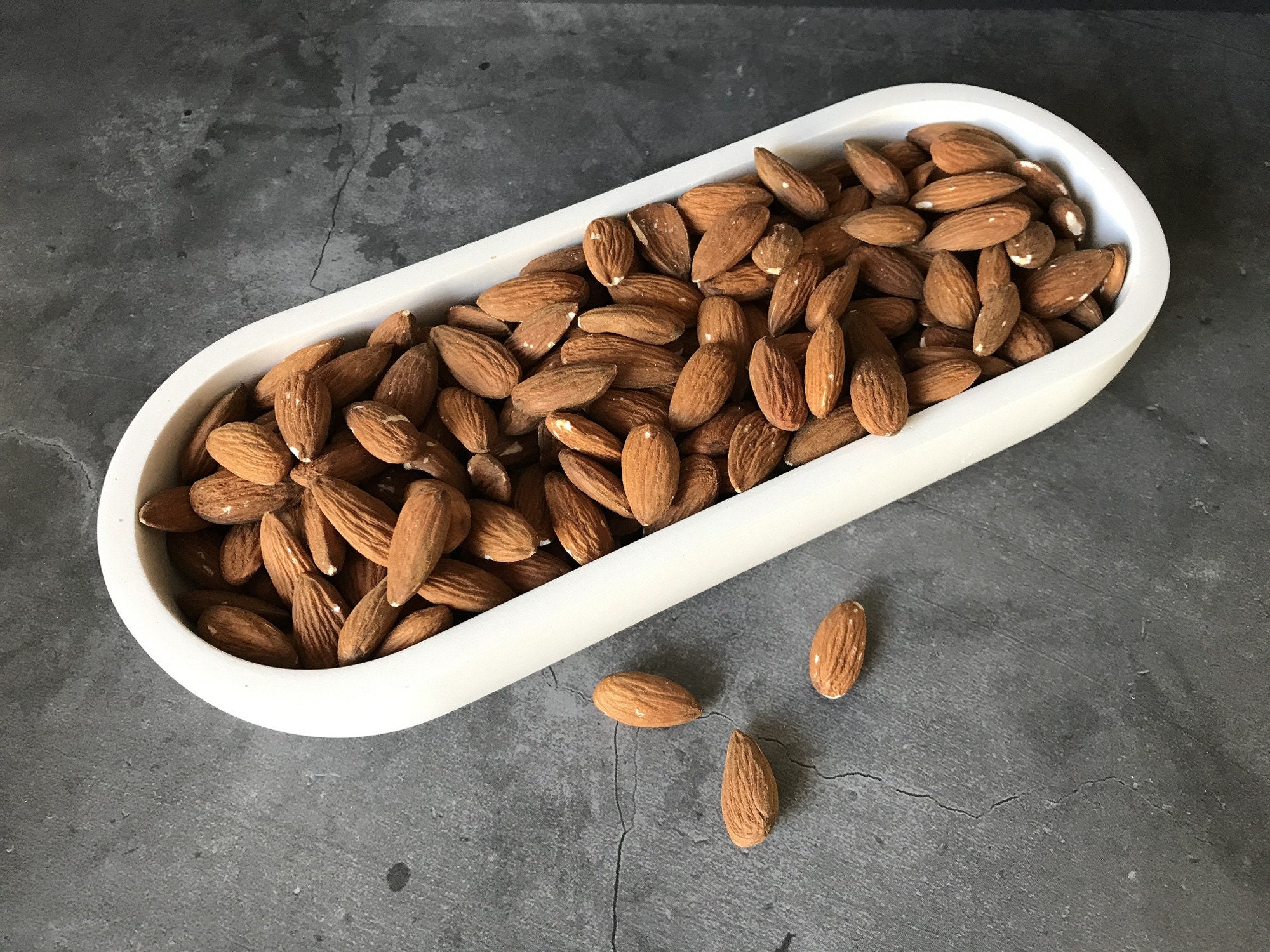 Decorative Tray. Long Oval Dish. Plaster Tray for Small - Etsy