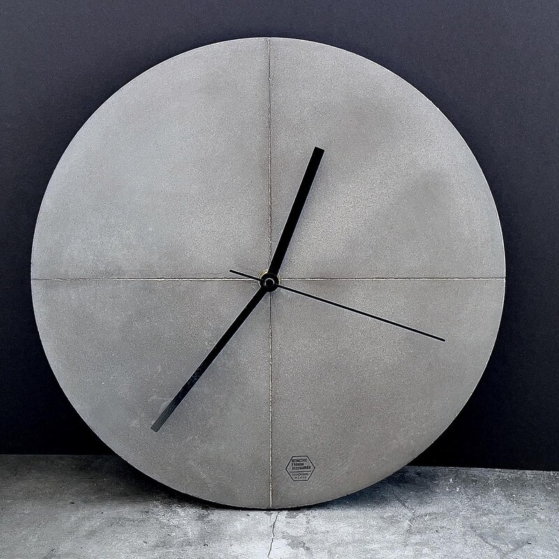 Concrete Clock - Etsy
