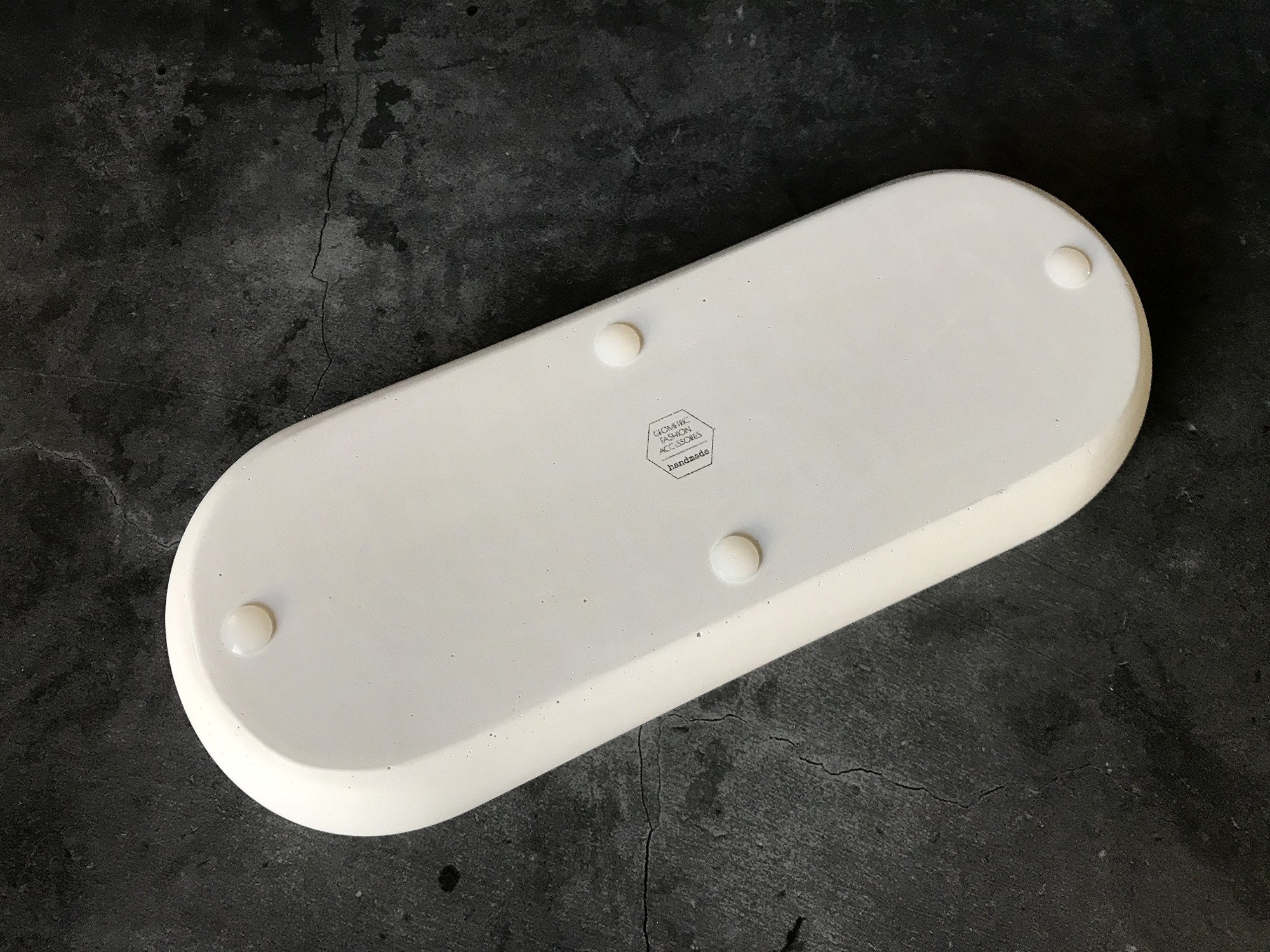 Decorative Tray. Long Oval Dish. Plaster Tray for Small - Etsy