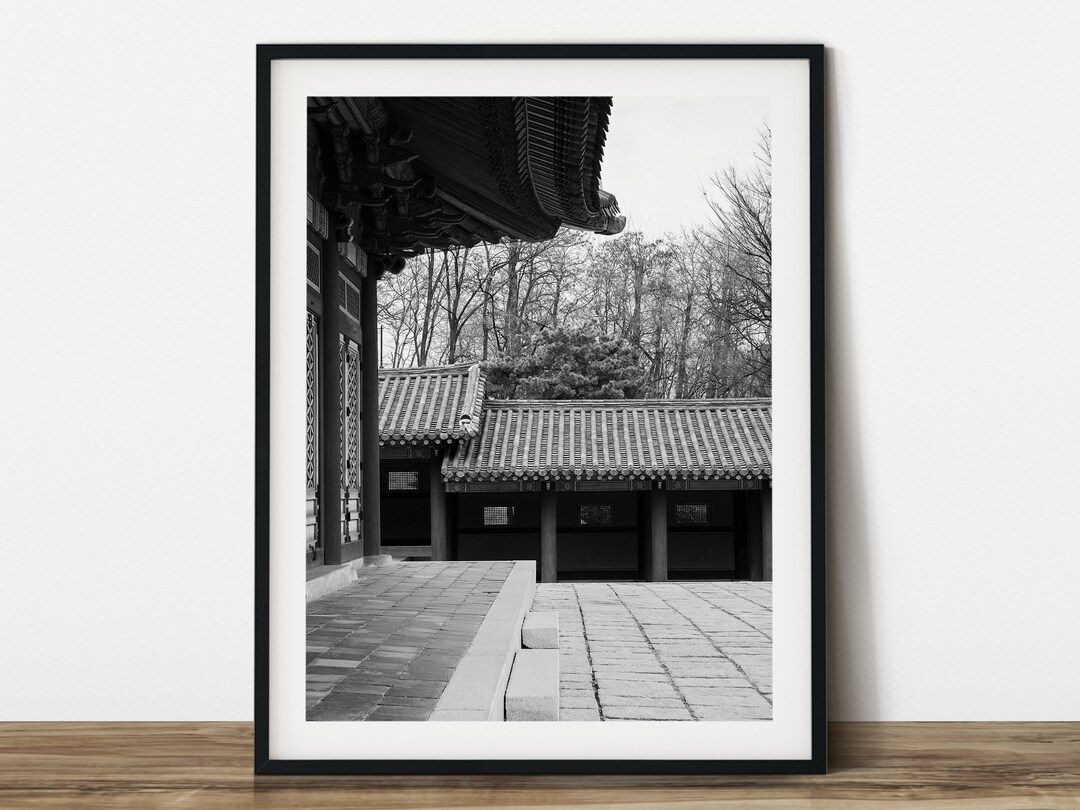 Hanok, Traditional House of Korea, Black & White Travel Photography ...