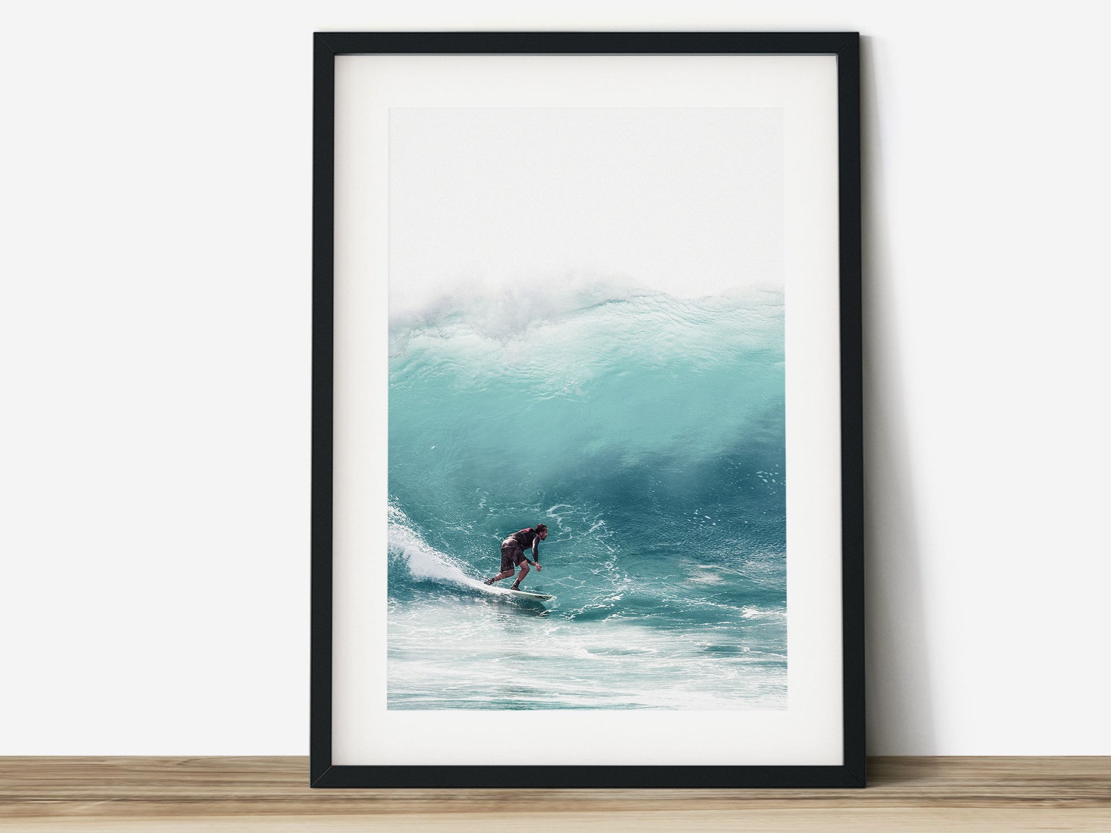 A Surfer on the Big Wave Color Surfing Photography. Printable | Etsy