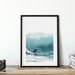 A Surfer on the Big Wave Color Surfing Photography. Printable - Etsy