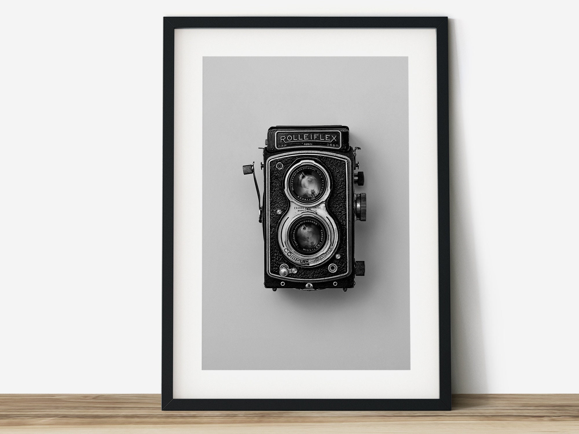 Rolleiflex Old Classic Twin Lens Reflex Camera Black & White | Etsy