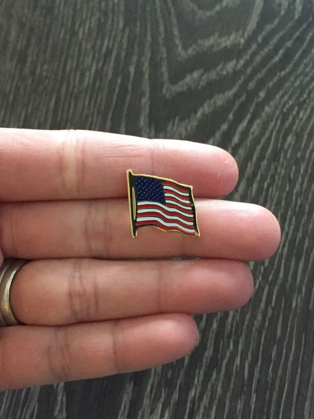Patriotic American Flag Pin - Etsy