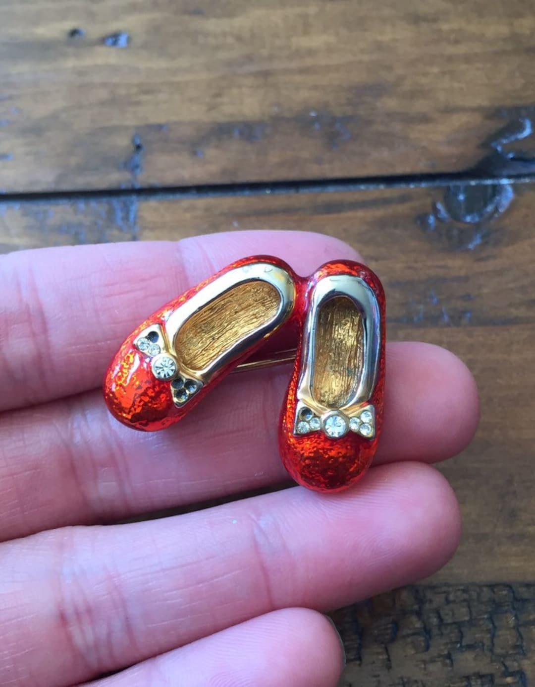 Ruby Red Slippers Brooch Pin - Etsy