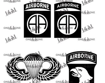 US Army 82nd Airborne Division Patch Vector Files dxf eps svg | Etsy