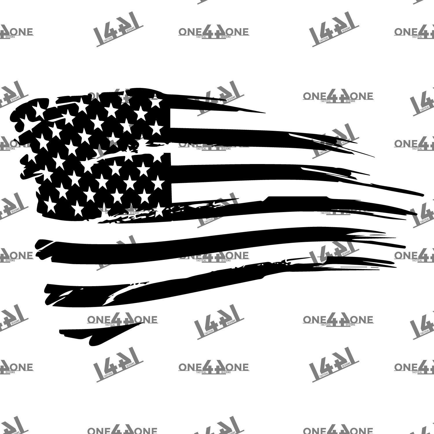 Tattered Flag Vector
