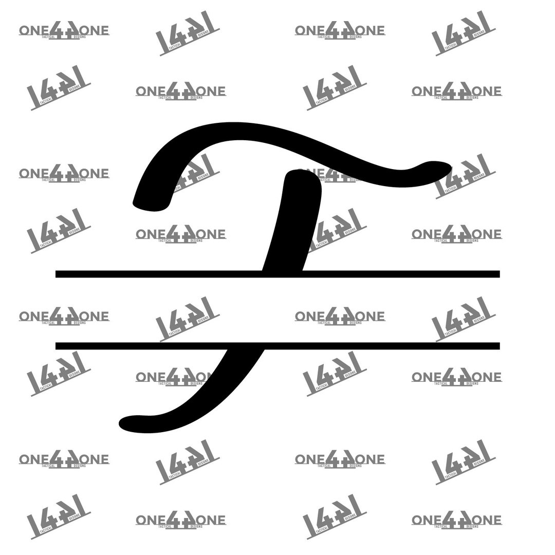Split Letter Monogram Initial T ,SVG, Eps, Png, Split Letter Monogram ...