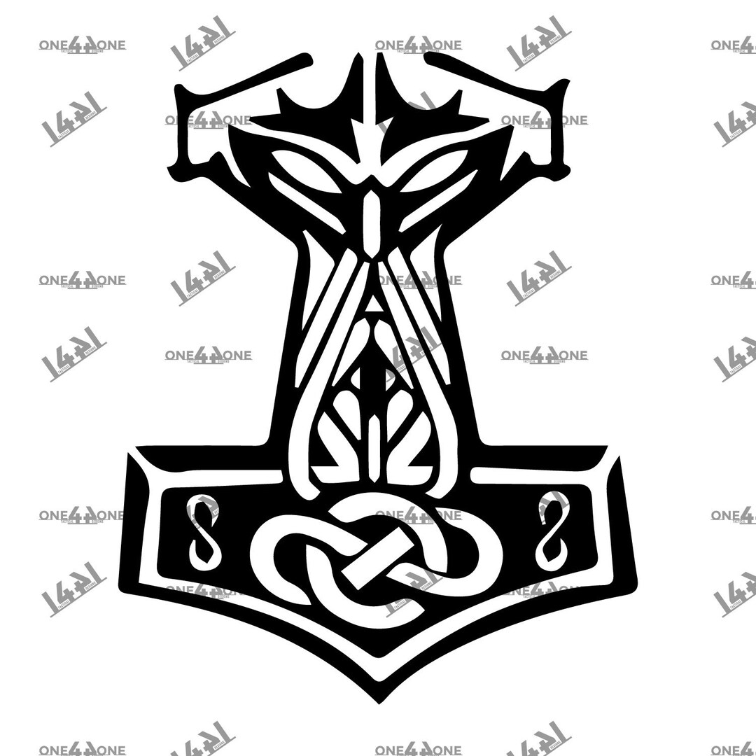Mjolnir Thors Hammer Viking Hammer Norse Svg - Cut File - Cricut ...