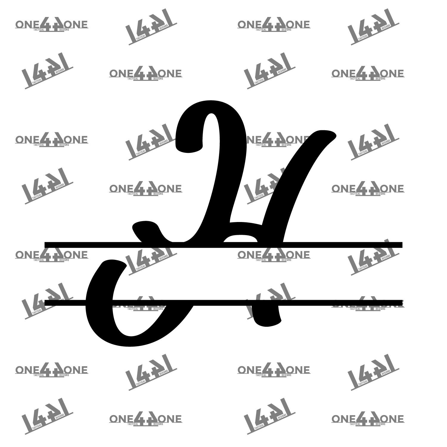 Split Letter Monogram Initial H SVG Eps Png Split Letter - Etsy