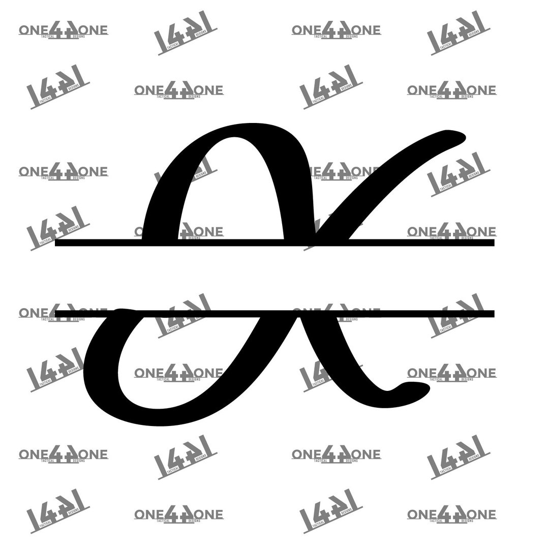 Split Letter Monogram Initial X ,SVG, Eps, Png, Split Letter Monogram ...