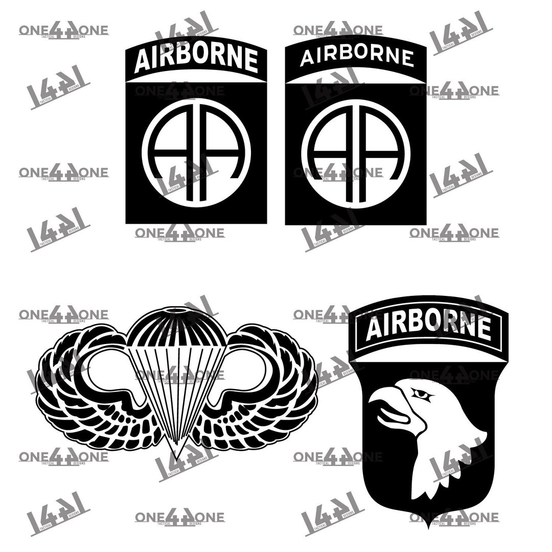Bundle Airborne 82nd Airborne 82nd Wings 101st Airborne Screaming Eagles Svg Cut File Ai Png Eps ...