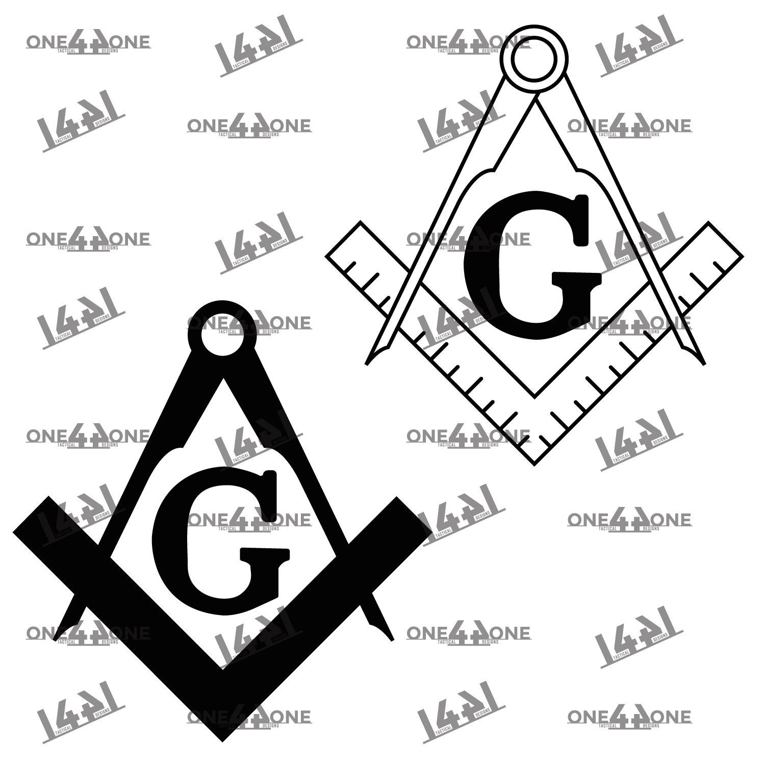 Masonic SVG - Square and Compass Freemason Logo Cut File - Svg, Eps ...