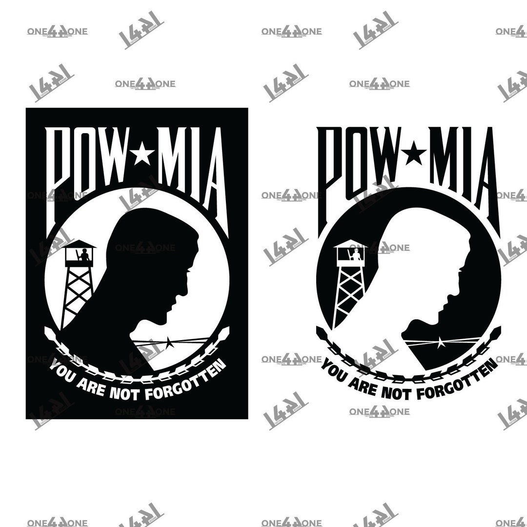 POW MIA Prisoner of War Missing in Action Cutting File Png Ai Eps Svg ...