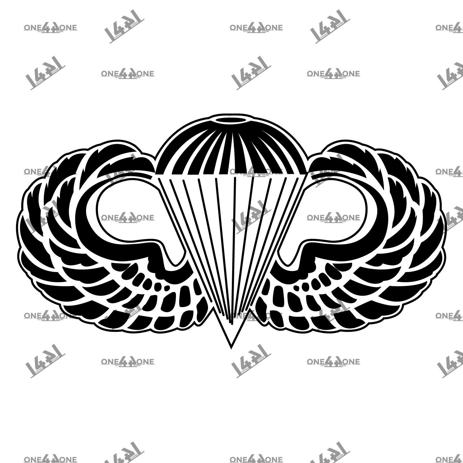 US Army 82nd Airborne AA Wings Patch Cutting File Png Ai Eps Svg Vector ...