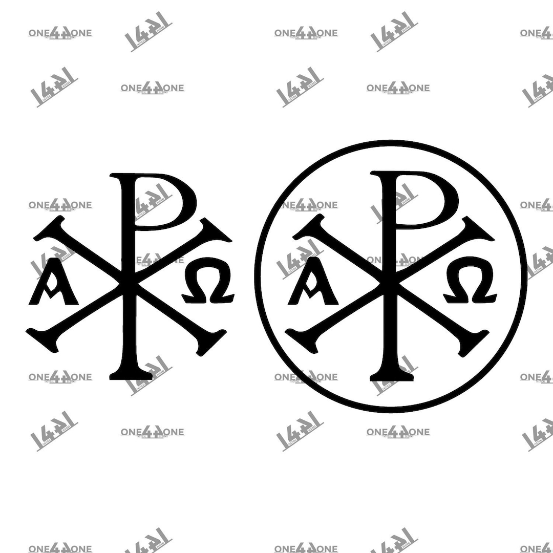Chi Rho Cross Crusader Alpha Omega Chi Rho Jesus Cutting File Png Ai ...