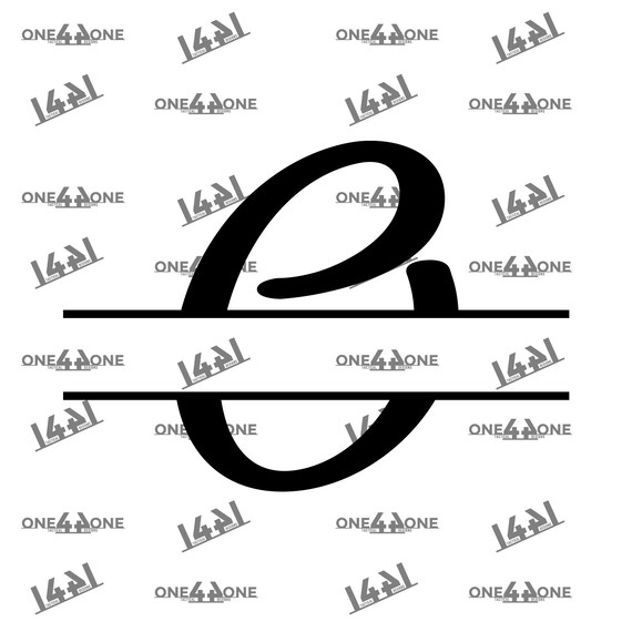 Split Letter Monogram Initial O SVG Eps Png Split Letter | Etsy