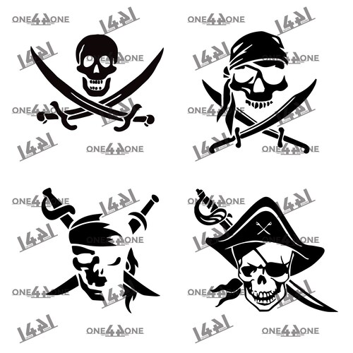 Jolly Roger SVG & PNG - Etsy