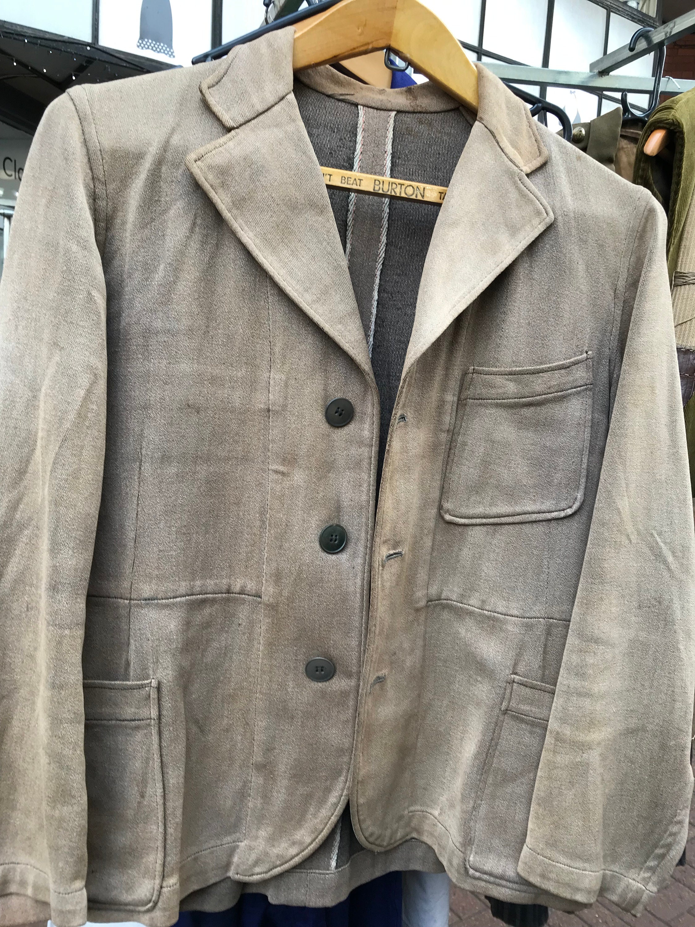 French Vintage Mens Denim Jacket Circa 1920s - Etsy