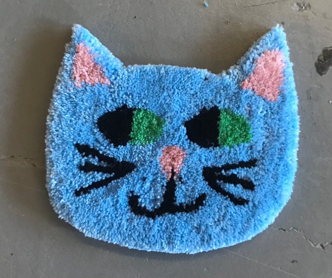 Cat Rug Cat Wall Hanging Tufted Cat - Etsy