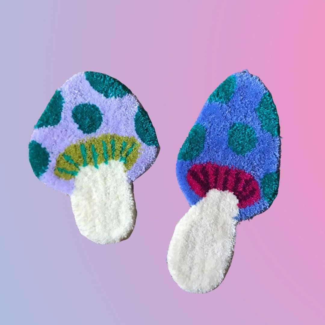 Mushroom Rug, Mushroom Wall Hanging, Tufted Mushroom - Etsy