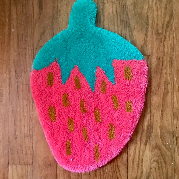 Strawberry Rug - Etsy
