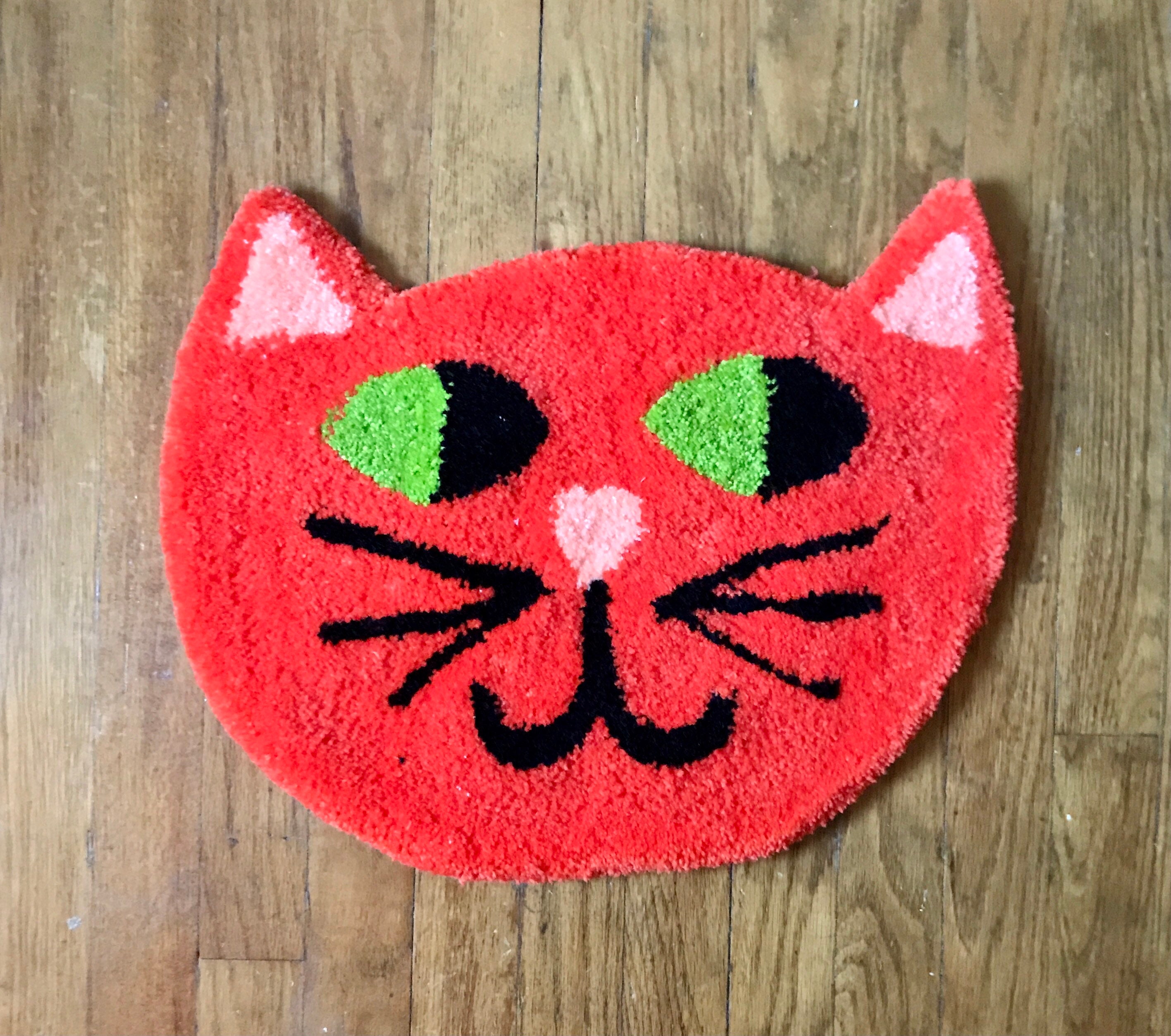 Orange Cat Rug Tufted Cat Tufted Cat Rug Tufted Cat Wall - Etsy