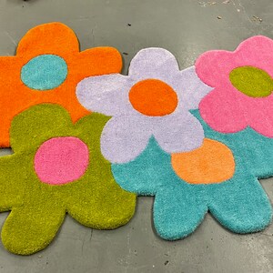 Custom Floral Area Rug, Nursery Rug, Floral Rug - Etsy