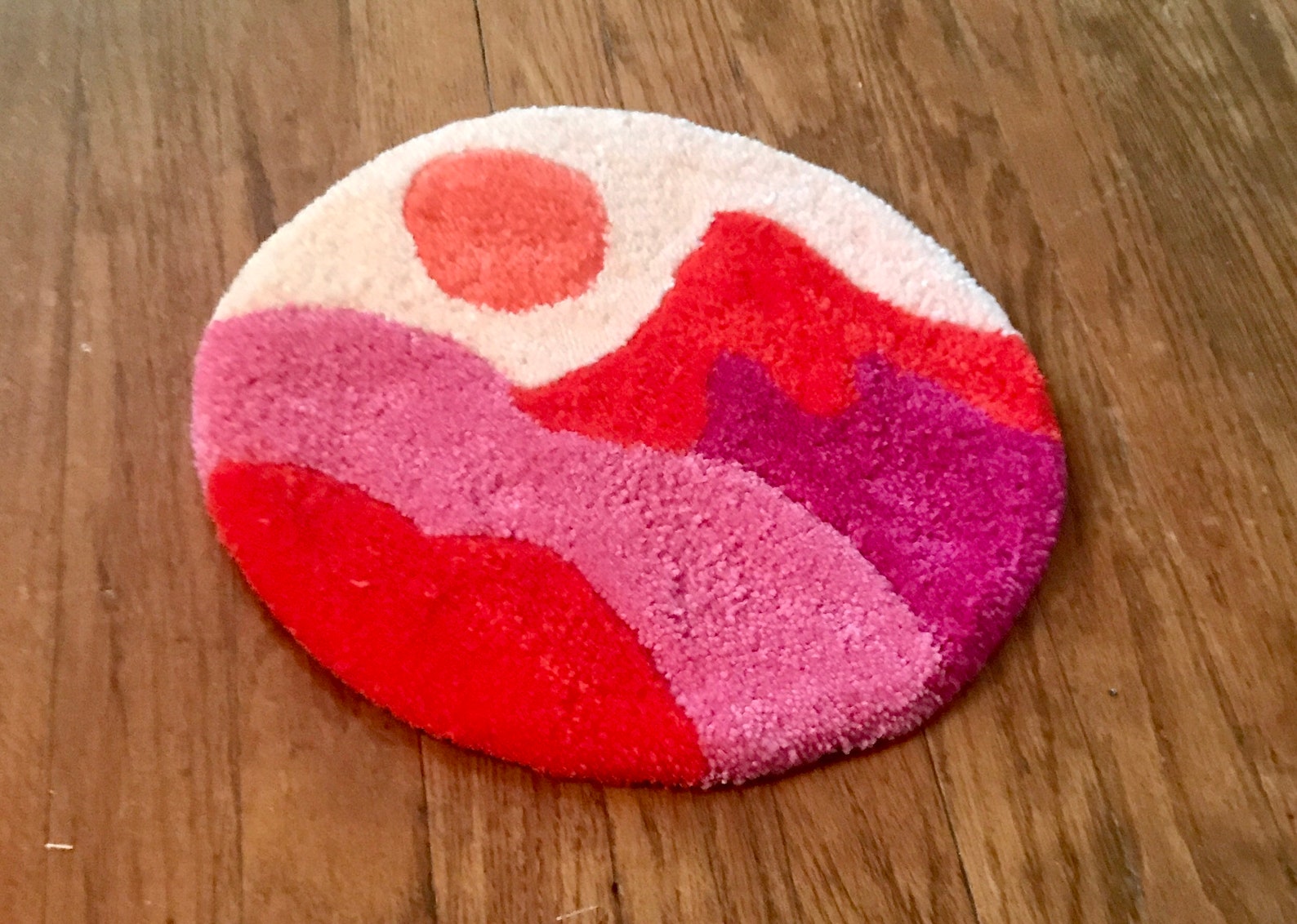 Mountain Rug Handmade Tufted Rug Abstract Wall Hanging Rug - Etsy