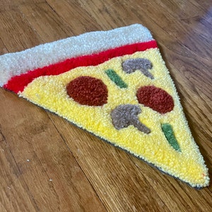 Tufted Pizza Wall Hanging, Pizza Rug, Pizza Wall Art - Etsy