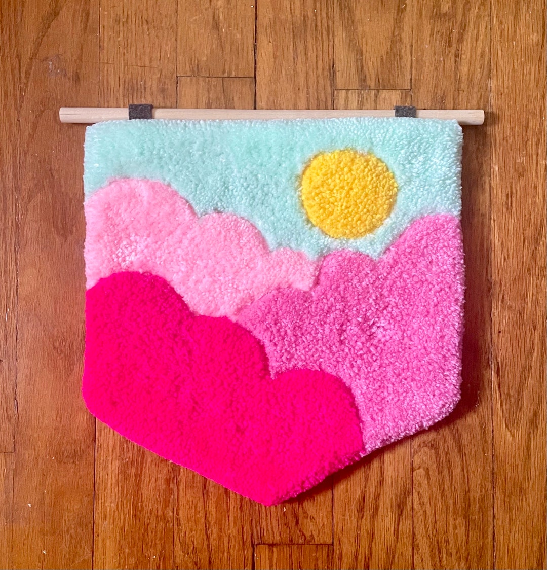 Cloud Wall Hanging, Tufted Wall Hanging, Aesthetic Bedroom, Tufted ...