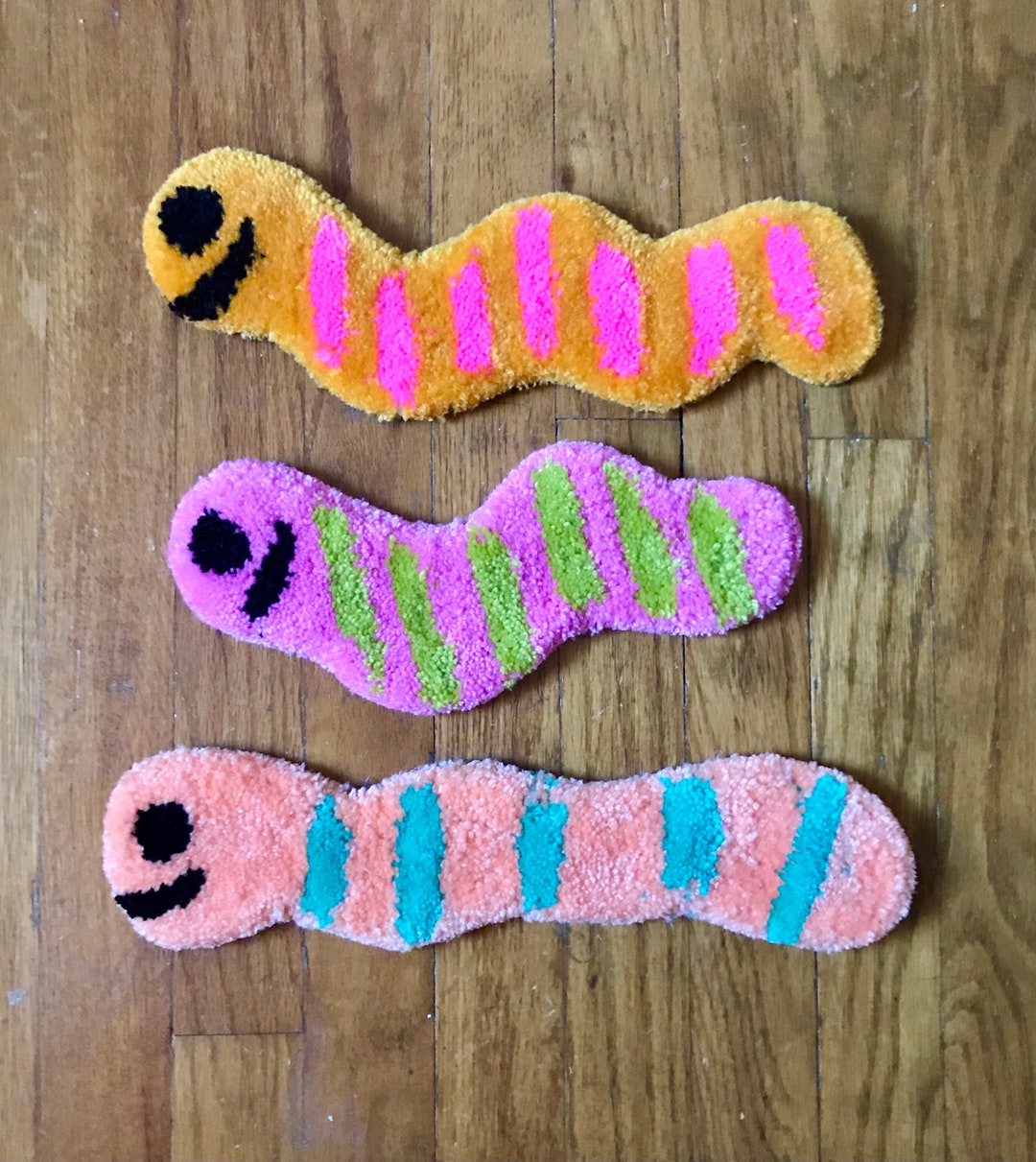 Worm Wall Hanging, Worm Rug, Tufted Worm, Tufted Snake, Tufted Wall Art ...