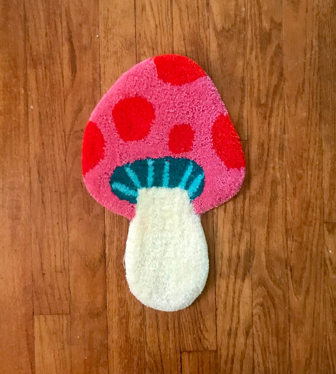 Mushroom Rug, Tufted Mushroom, Pink Mushroom Rug, Cottagecore Rug ...