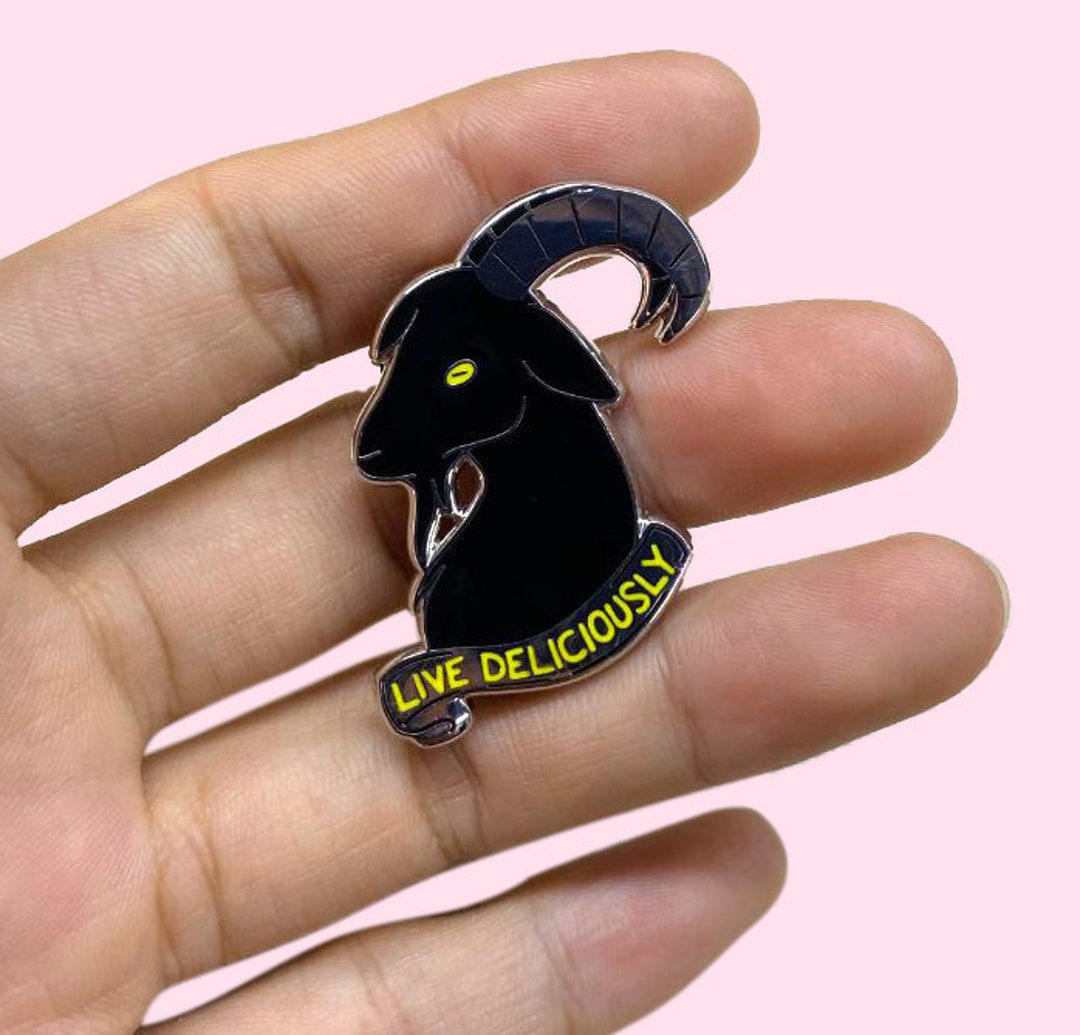 Black Phillip Hard Enamel Pin - Etsy