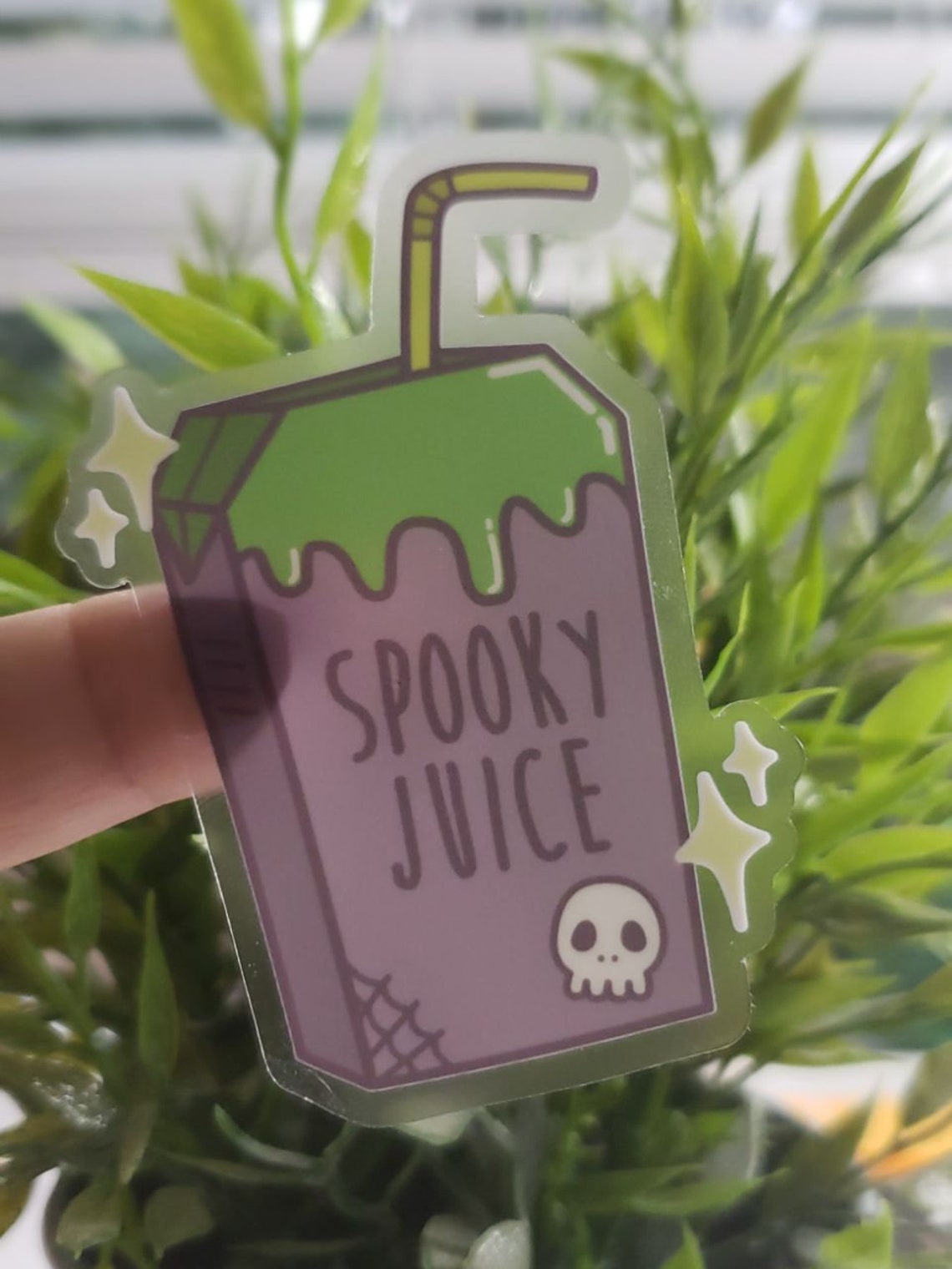 Spooky Juice Clear Sticker Waterproof Vinyl Sticker - Etsy