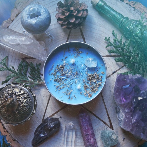 PROSPERITY Witchy Wiccan Candle - Etsy UK