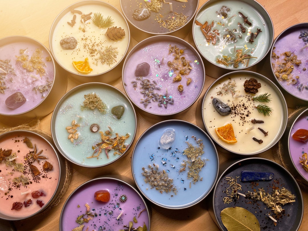 4 X Witchy Wiccan Candles - Etsy