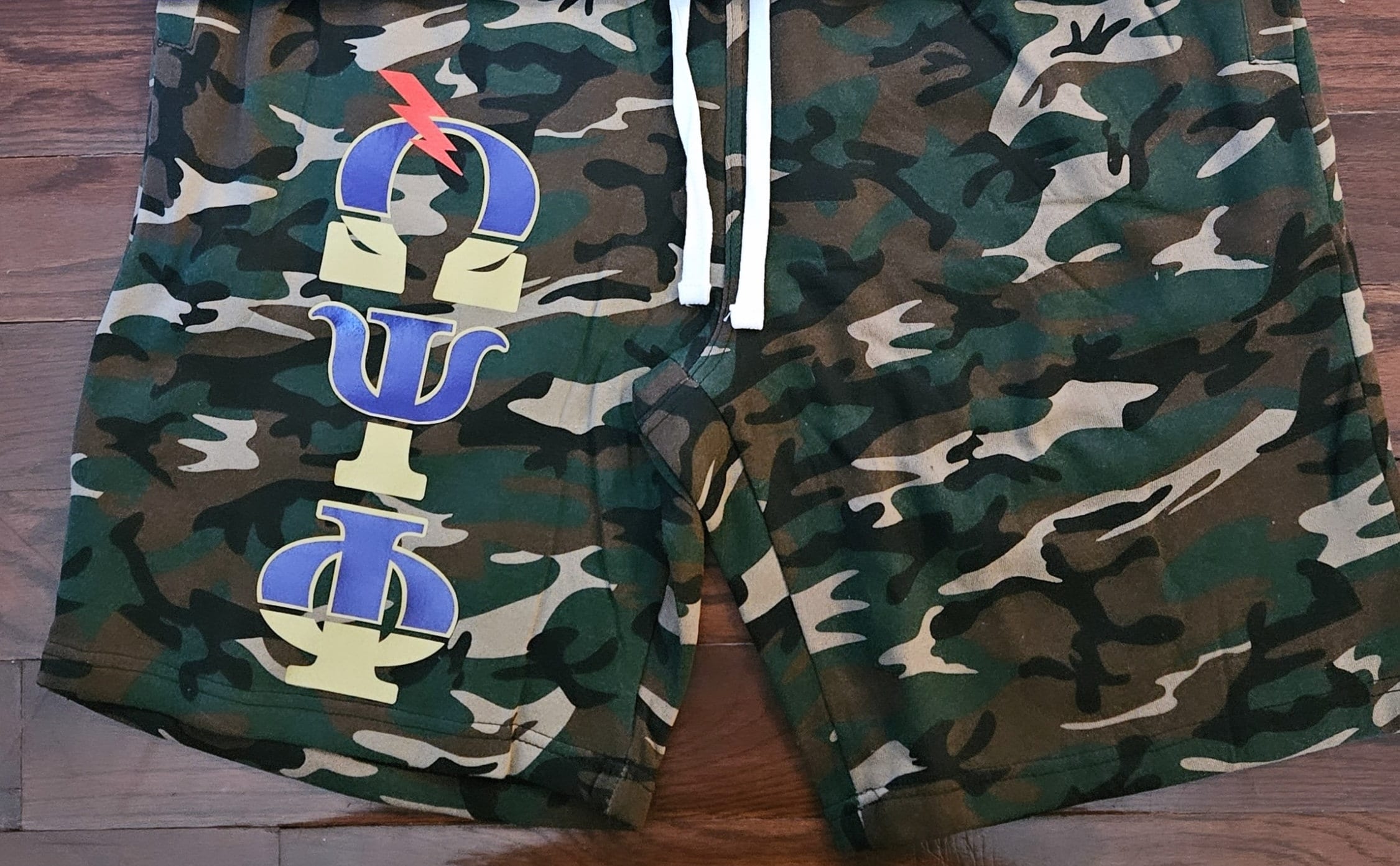Omega Psi Phi Camo Shorts - Etsy
