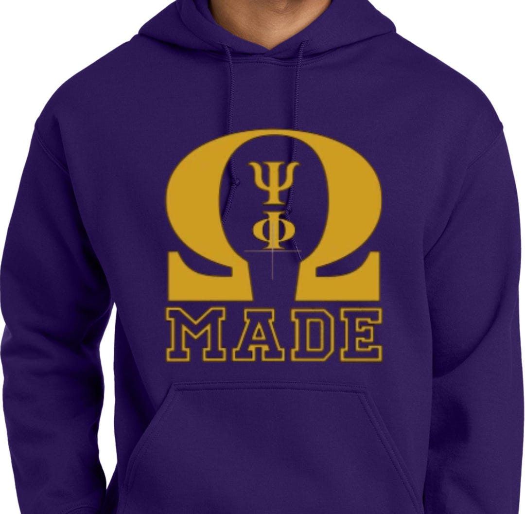 OPPF Custom "omega Made" Hoodie | Omega Psi Phi - Etsy