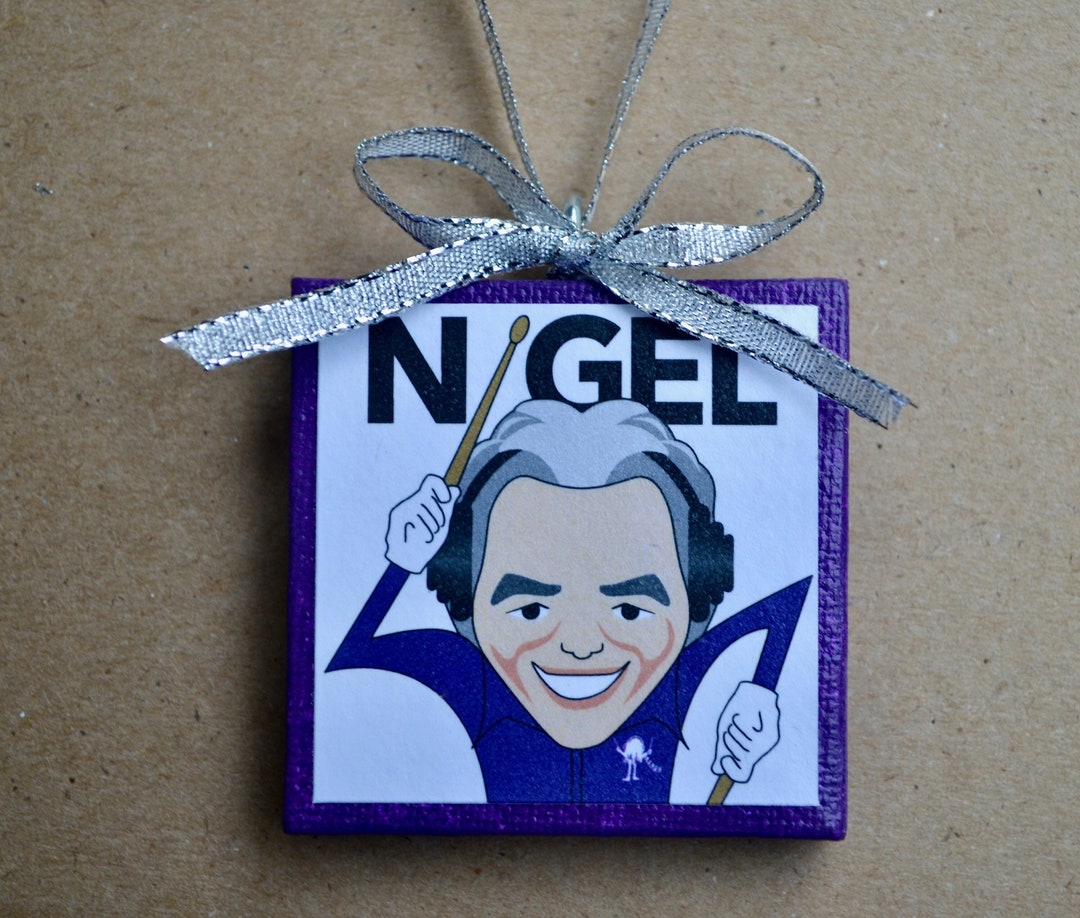 Nigel Olsson Ornament | Nigel Olsson Drummer Canvas Ornament | Elton ...