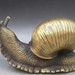 6.37 Inch Handmade Pure Copper Snail Sculpture / Home Desktop - Etsy